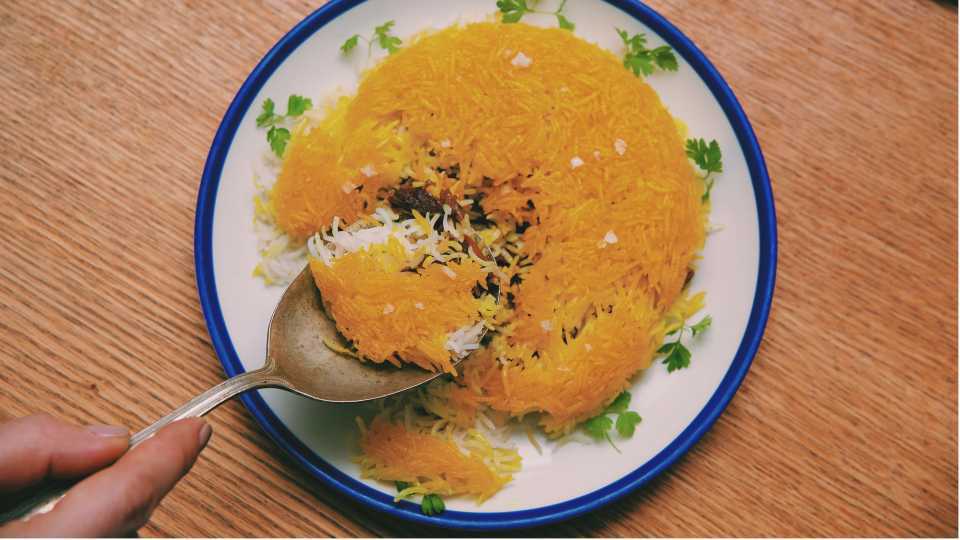 Make This: Byblos' Tah-Dig with Braised Lamb | Recipes | Foodism TO